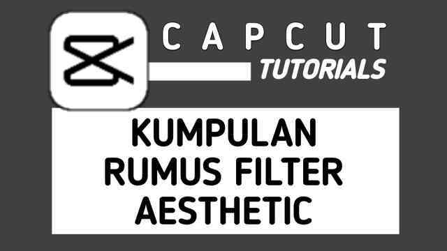 Kumpulan Rumus Filter CapCut Aesthetic Dark Soft Indie MediaRale